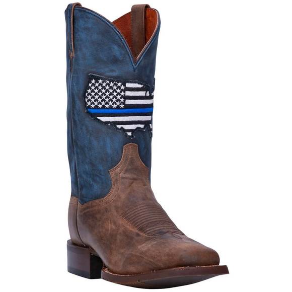DAN POST. | Shoes | New Dan Post Mens Thin Blue Line Tribute Western ...